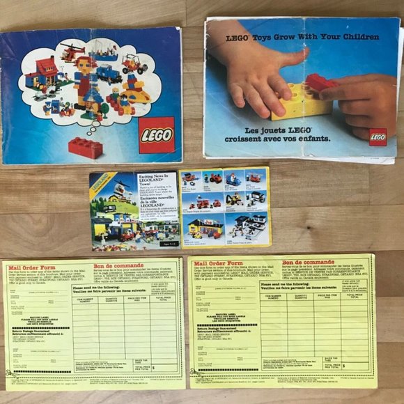 Other | Vintage 198s Lego Manuals And Order Forms English And French ...